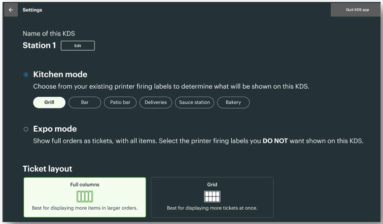 KDS Setup – Streamline Payments Presales Tool